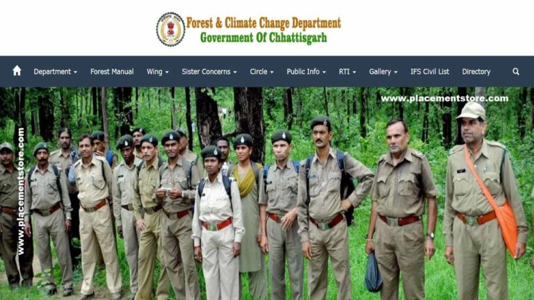 CG Forest Guard Recruitment 2024 » Apply Online Driver 1628 Posts