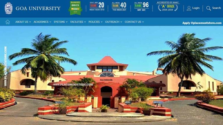 Goa University Recruitment 2024 » Apply Asst Professor 47 Posts
