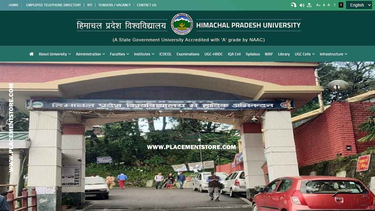 HPU – Himachal Pradesh University » Placement Store