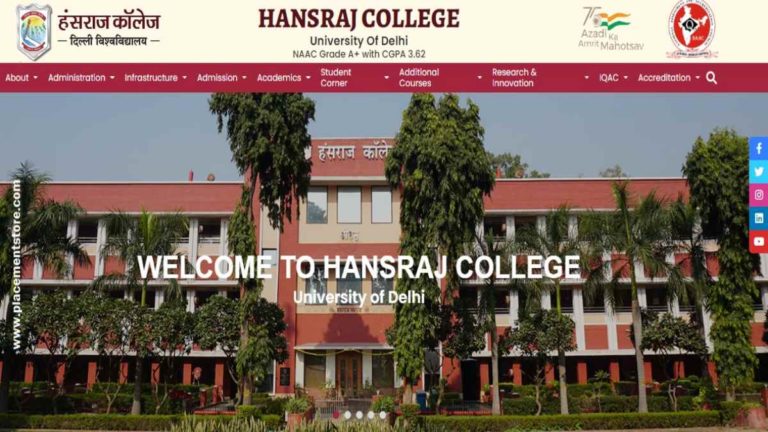 Hans Raj College Delhi University Non Teaching Recruitment 2026 » Apply ...