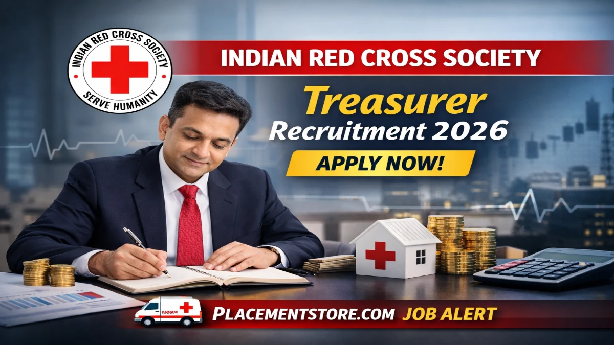 Indian Red Cross Society Treasurer Recruitment 2026 » Offline Form
