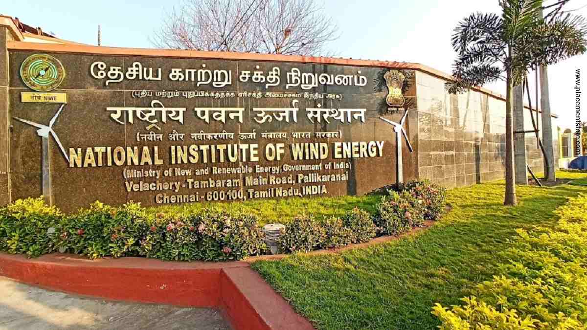 NIWE- National Institute of Wind Energy » Placement Store