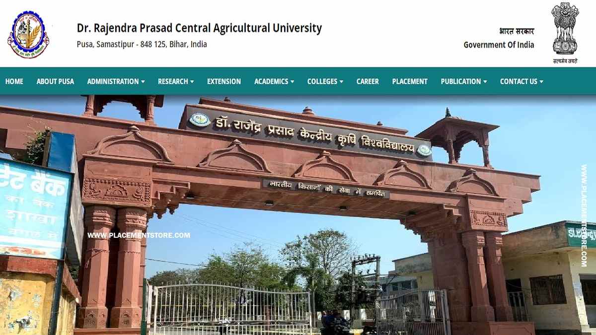 RPCAU – Dr. Rajendra Prasad Central Agricultural University » Placement ...